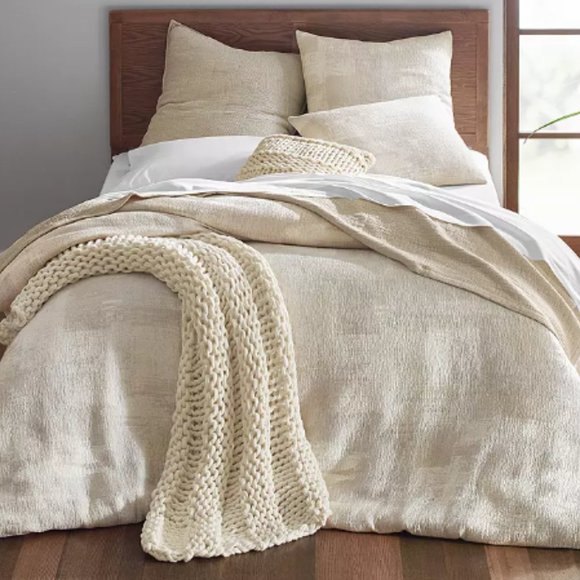 Oake | Bedding | Oake Drybrush Matelasse Full Queen Duvet Cover Shams ...